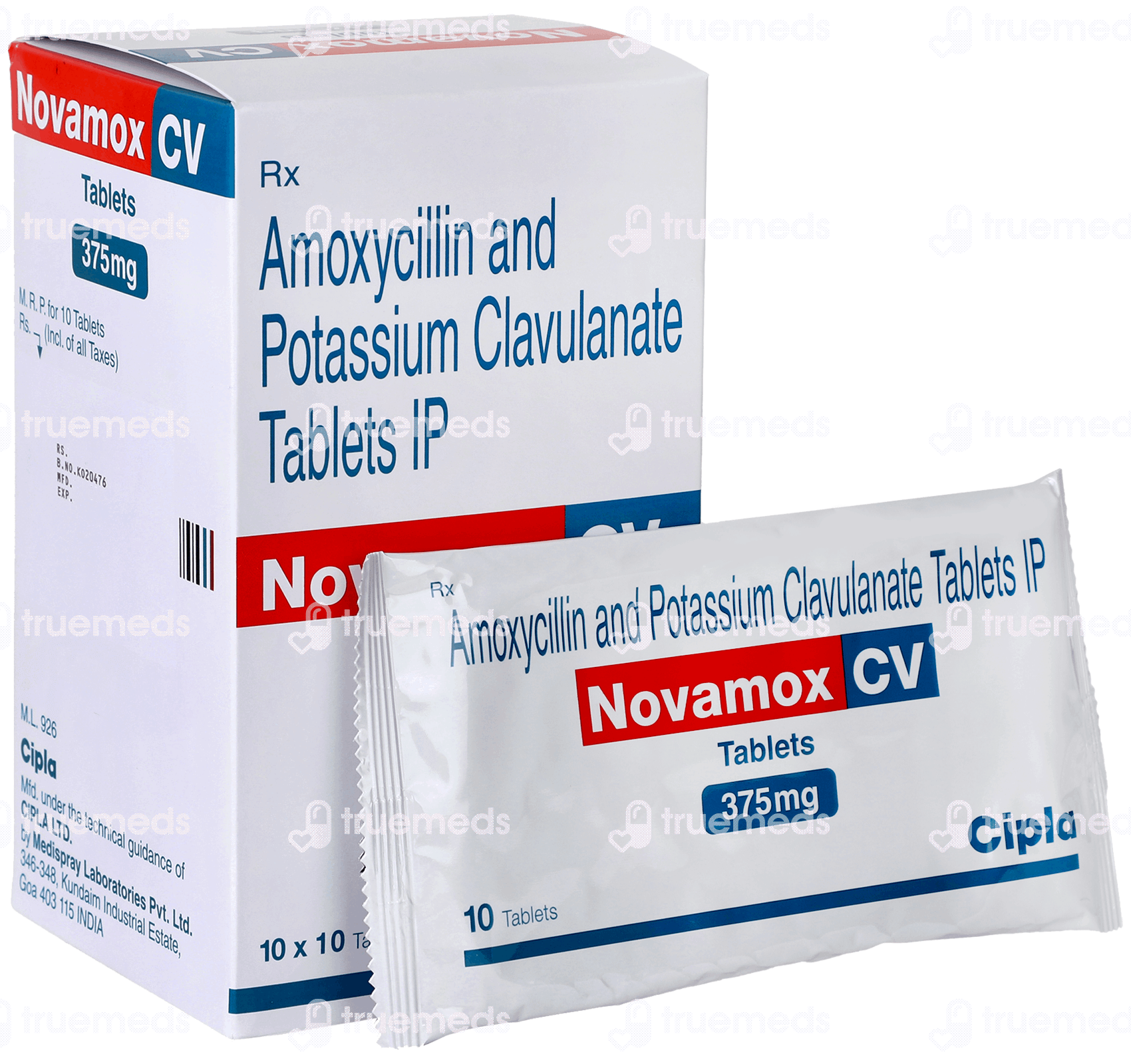 Novamox Cv 250/125 Mg Tablet: Uses, Side Effects, Price & Substitutes