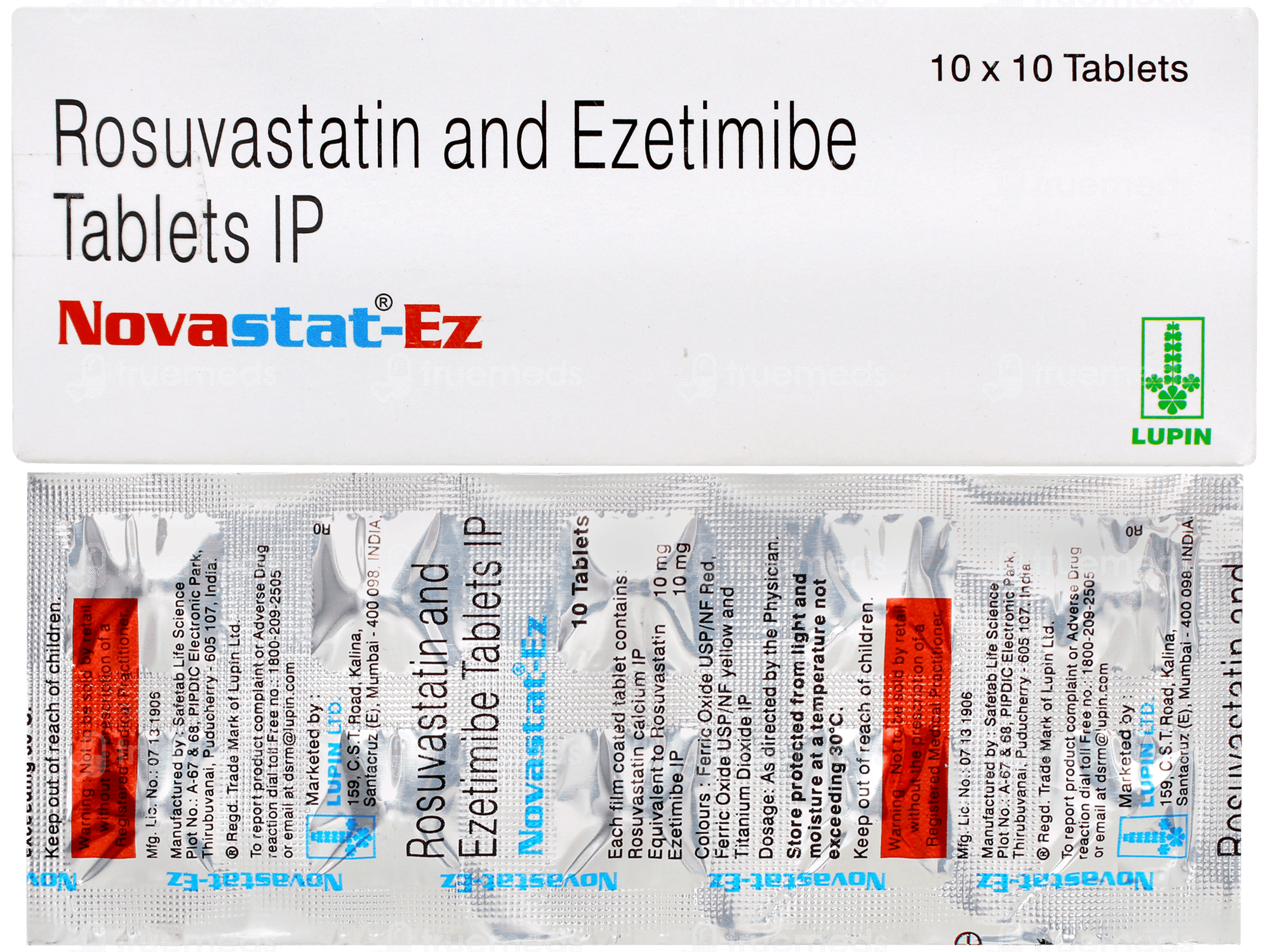 Novastat Ez 1010 Mg Tablet 10 - Uses, Side Effects, Dosage, Price ...