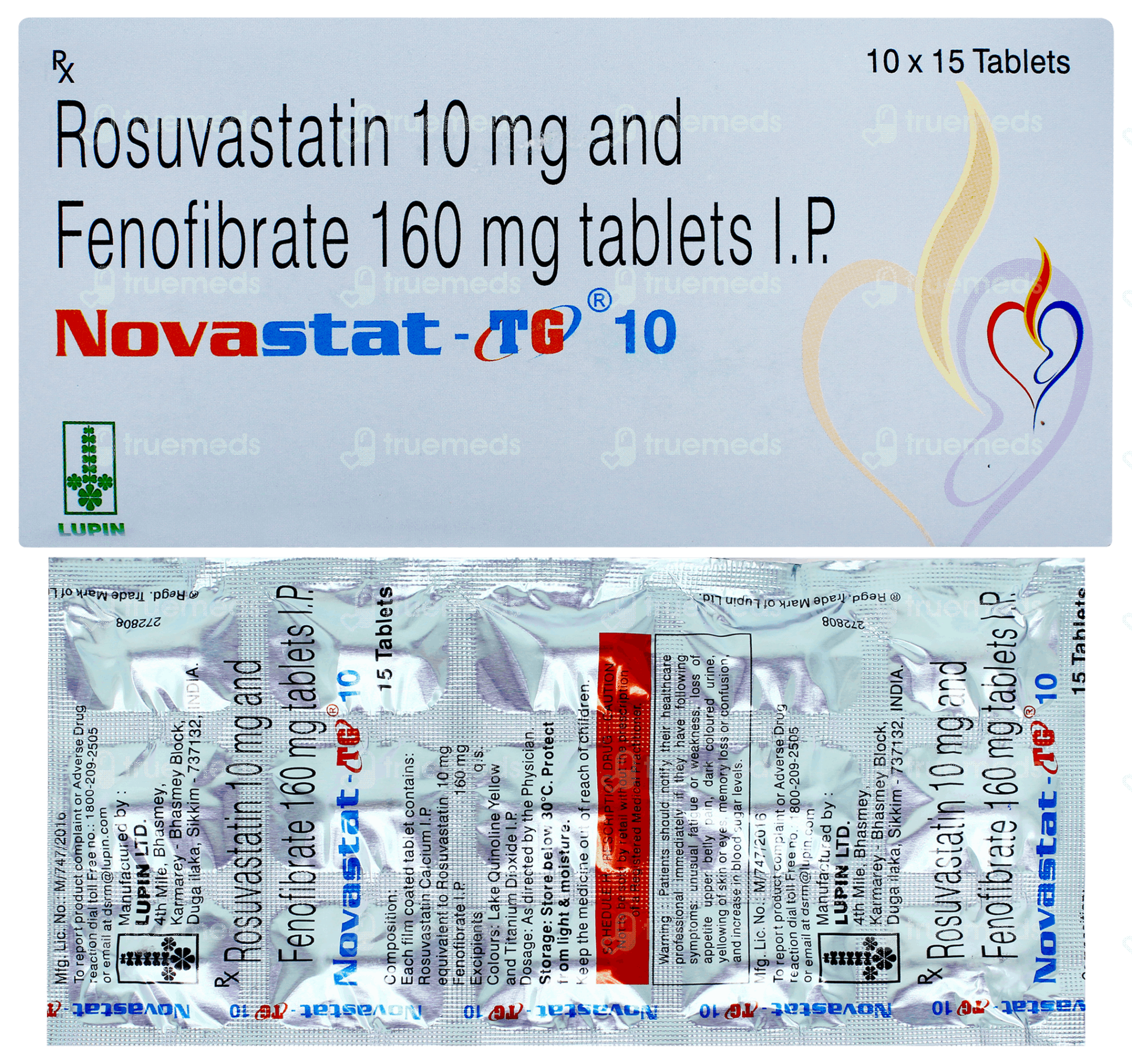 Novastat Tg 10 Tablet: Uses, Side Effects, Price & Substitutes