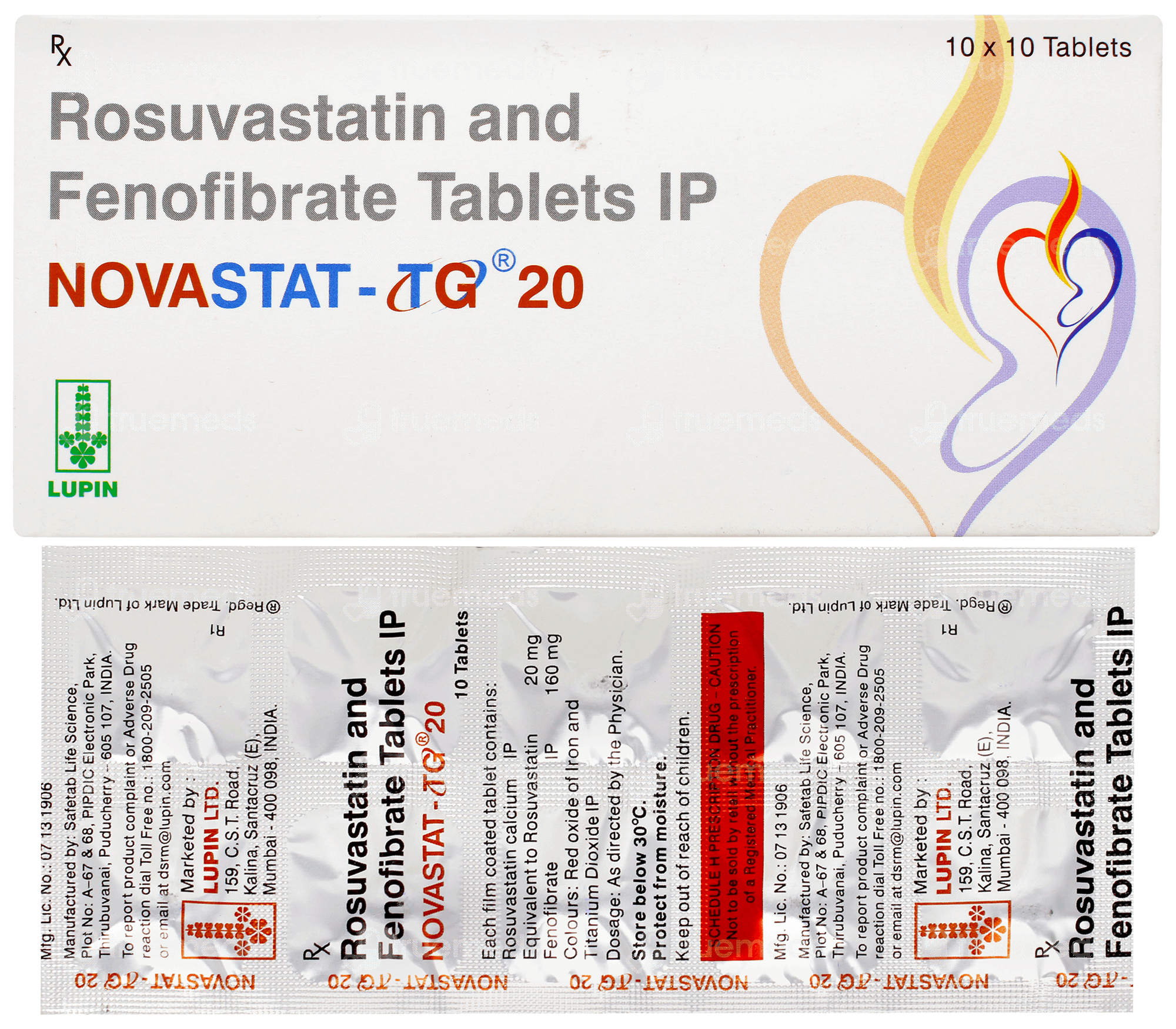 Novastat Tg 20 Tablet 10: Uses, Side Effects, Price & Substitutes