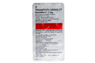 Novonorm 1 MG Tablet 15: Uses, Side Effects, Dosage, Price | Truemeds