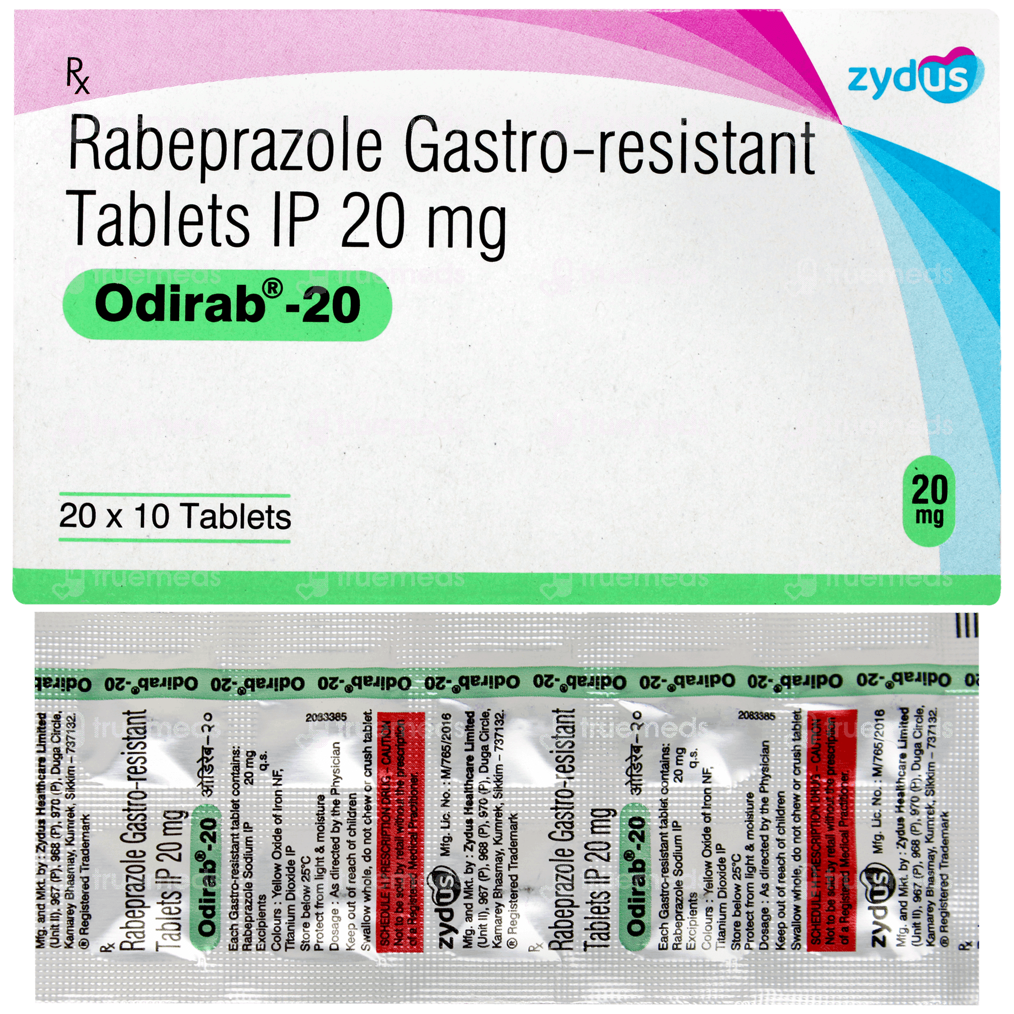 Odirab 20 Tablet 10: Uses, Side Effects, Price & Substitutes