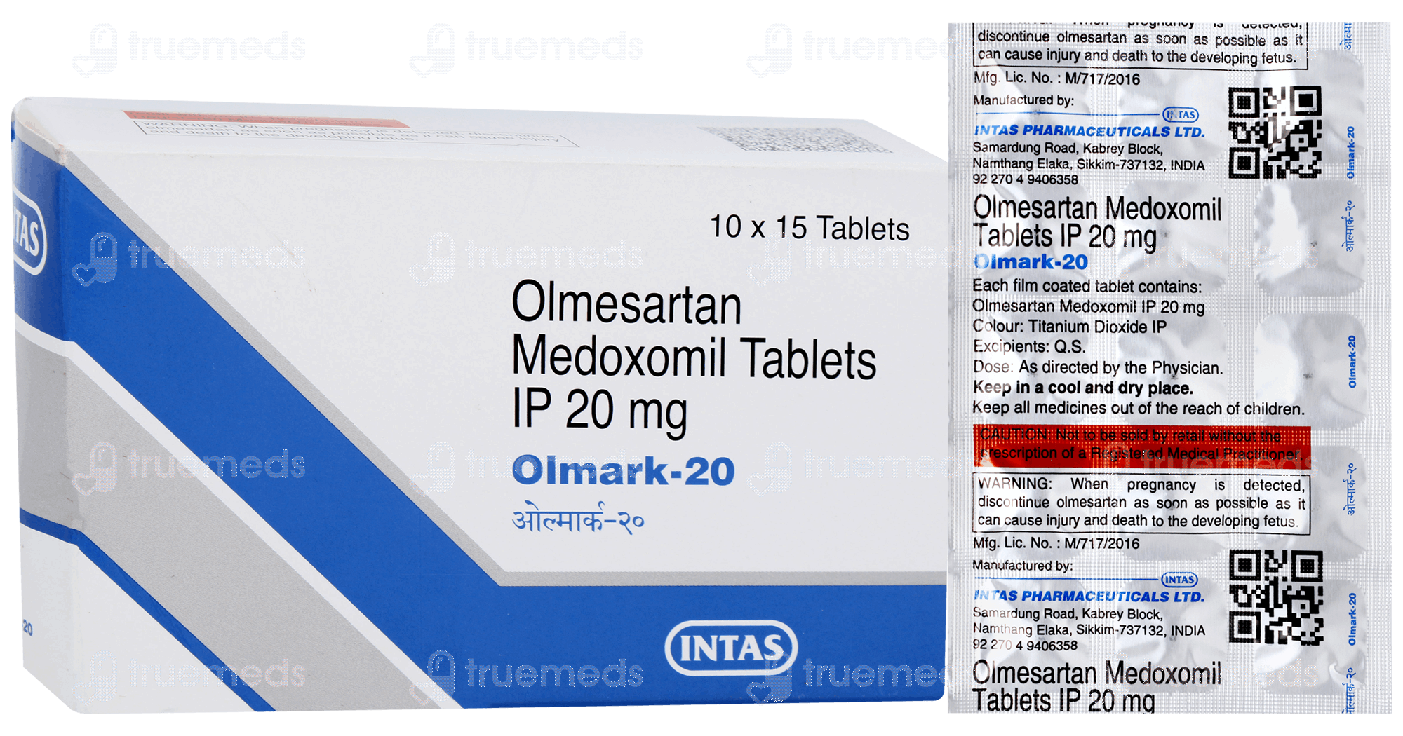 Olmark 20 Tablet 15: Uses, Side Effects, Price & Substitutes