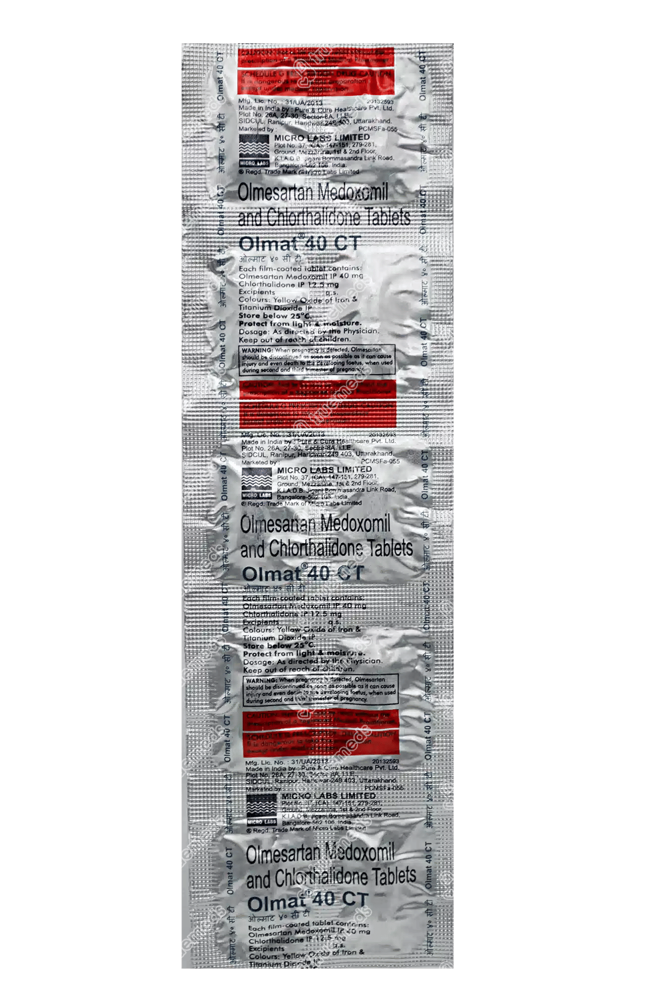 Olmat 40 Ct Tablet: Uses, Side Effects, Price & Substitutes