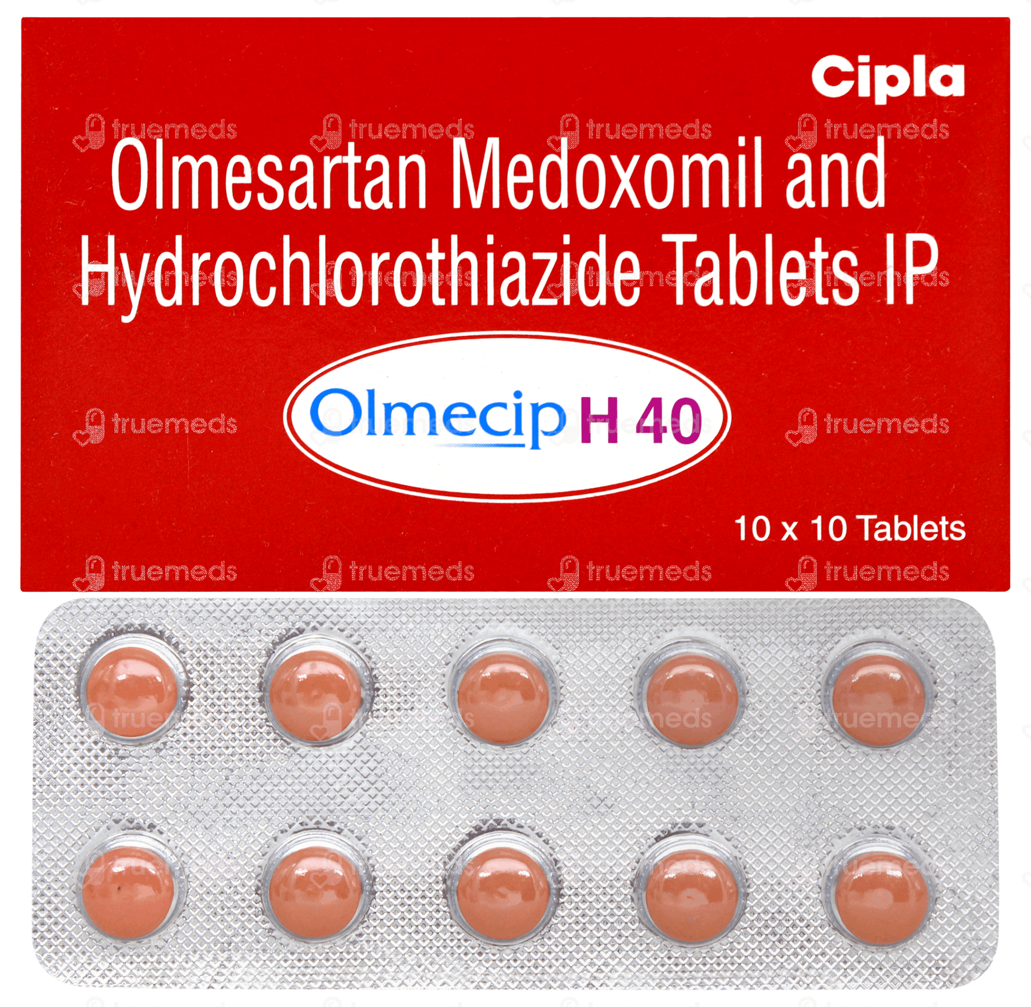 Olmecip H 40/12.5 MG | Order Olmecip H 40/12.5 MG Tablet Online at Truemeds