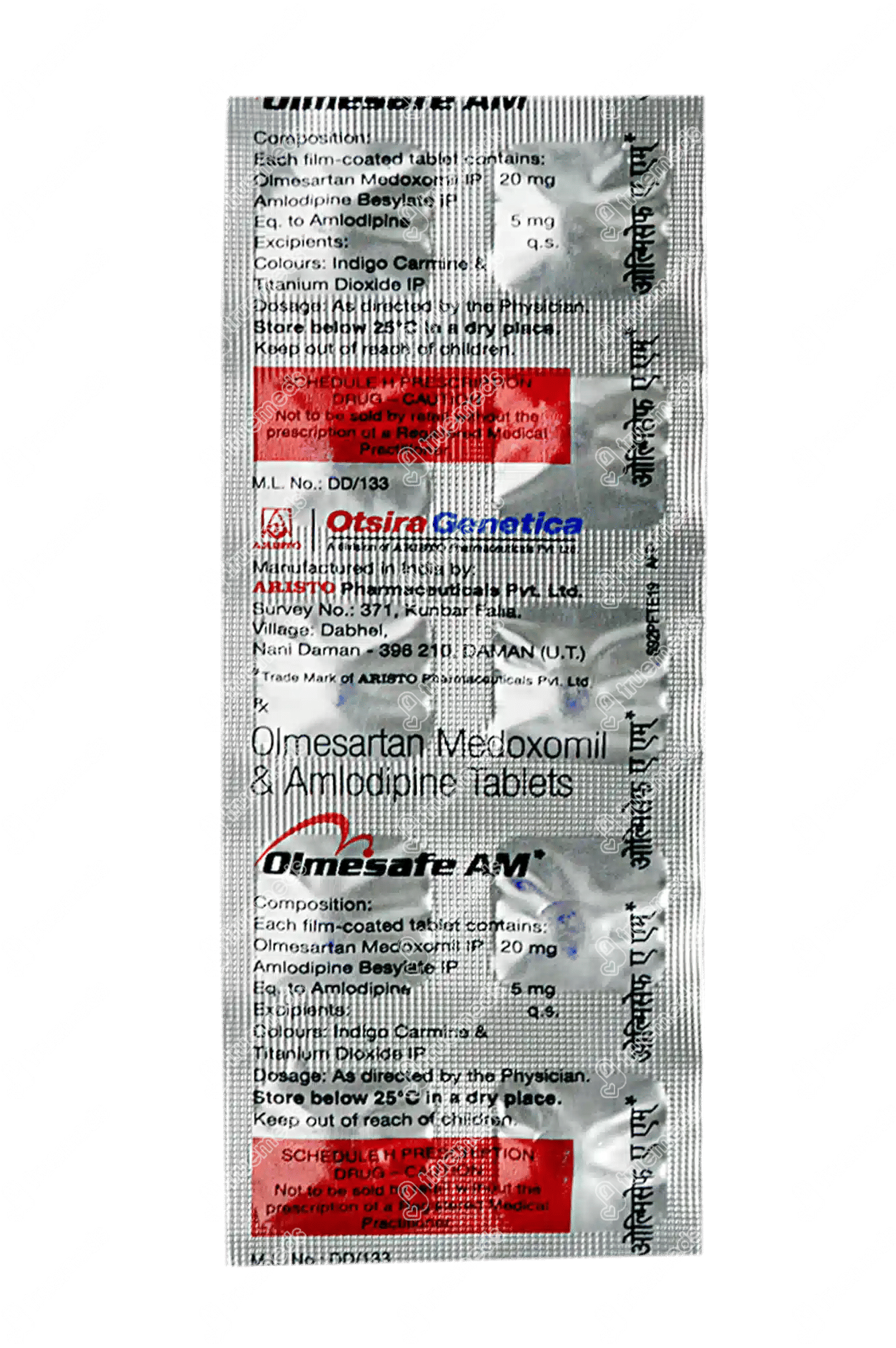 Olmesafe Am 20/5 MG | Order Olmesafe Am 20/5 MG Tablet Online at Truemeds