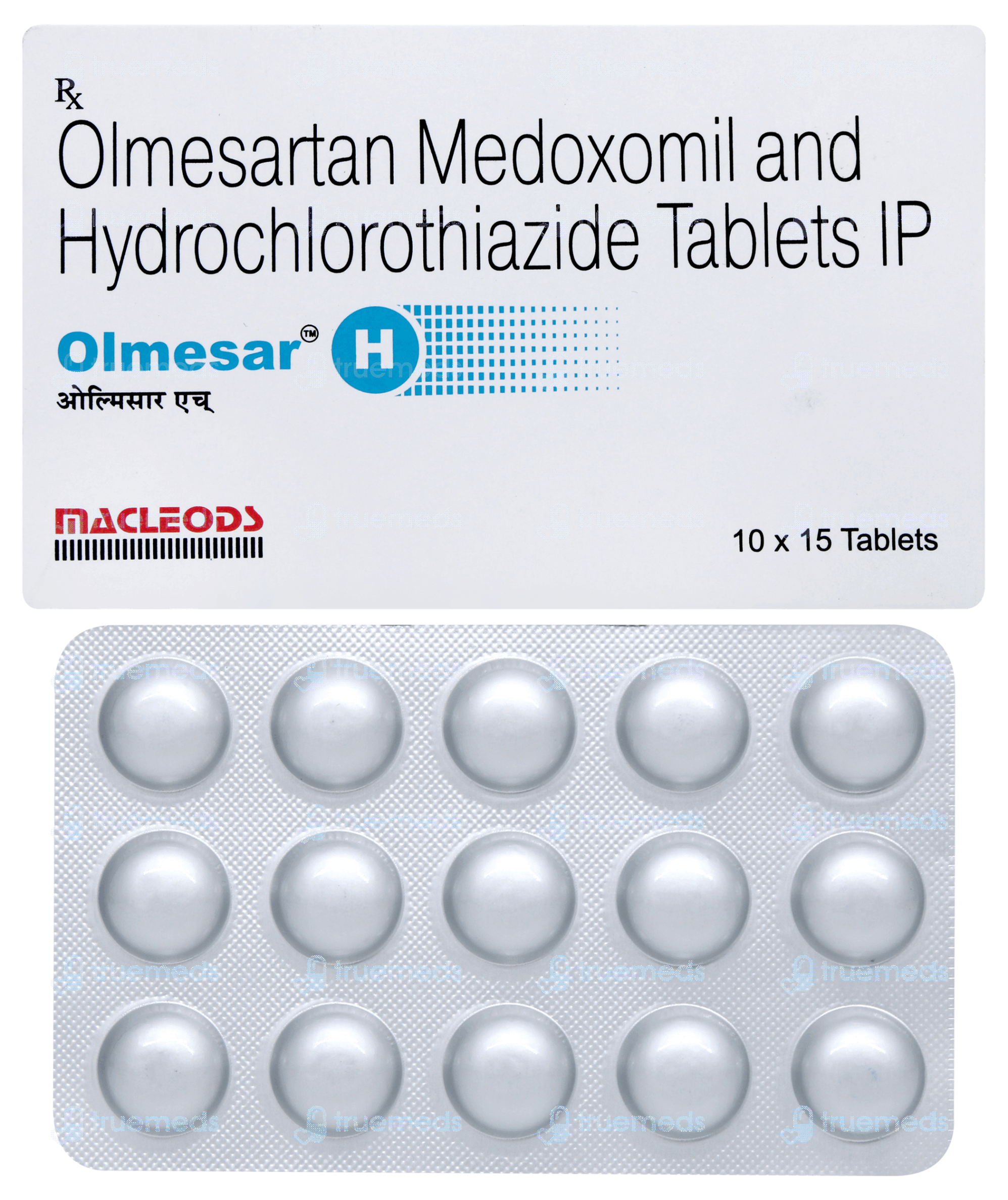 Olmesar H 20/12.5 MG | Order Olmesar H 20/12.5 MG Tablet Online at Truemeds