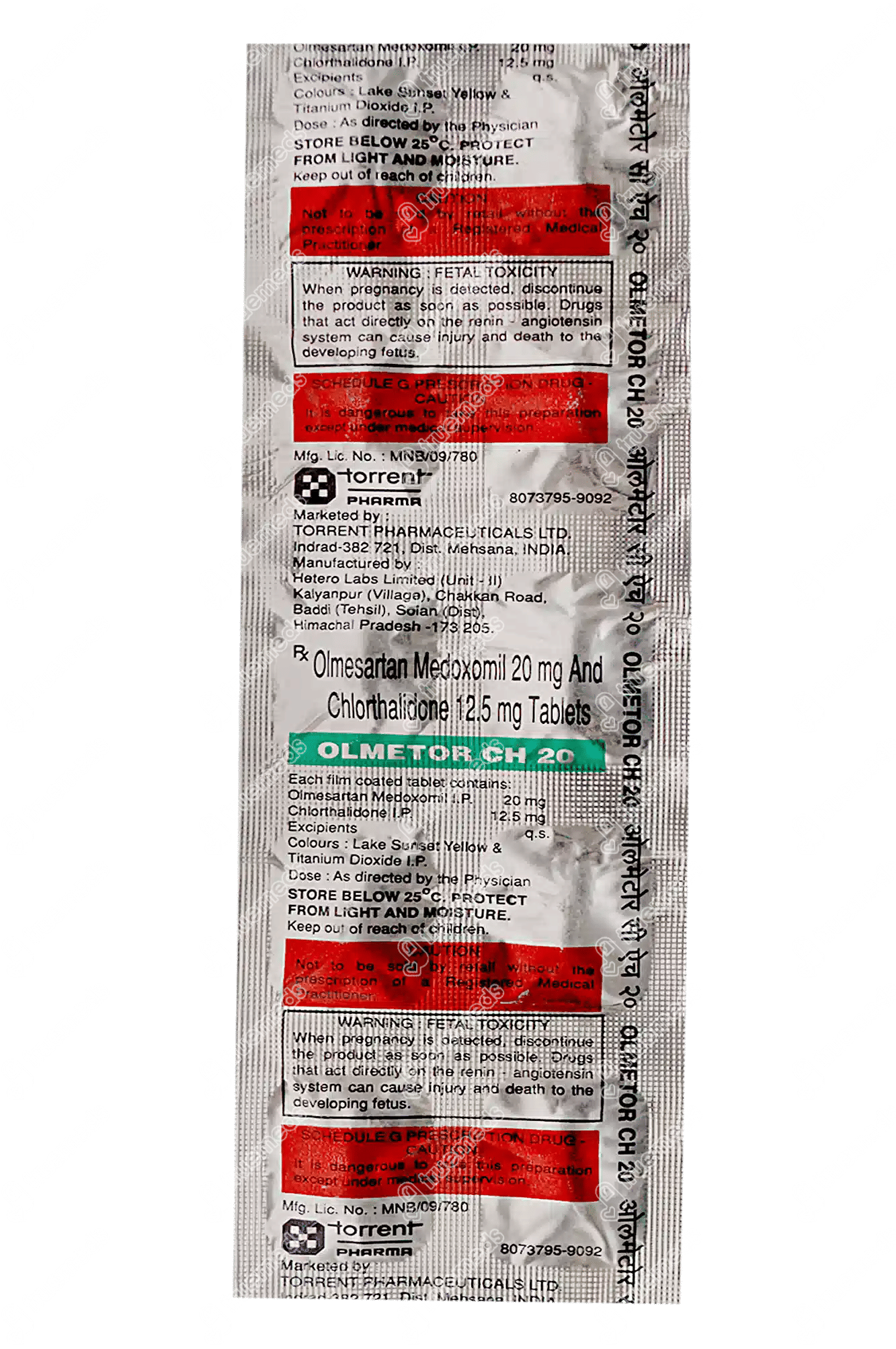 Olmetor Ch 20 Tablet: Uses, Side Effects, Price & Substitutes