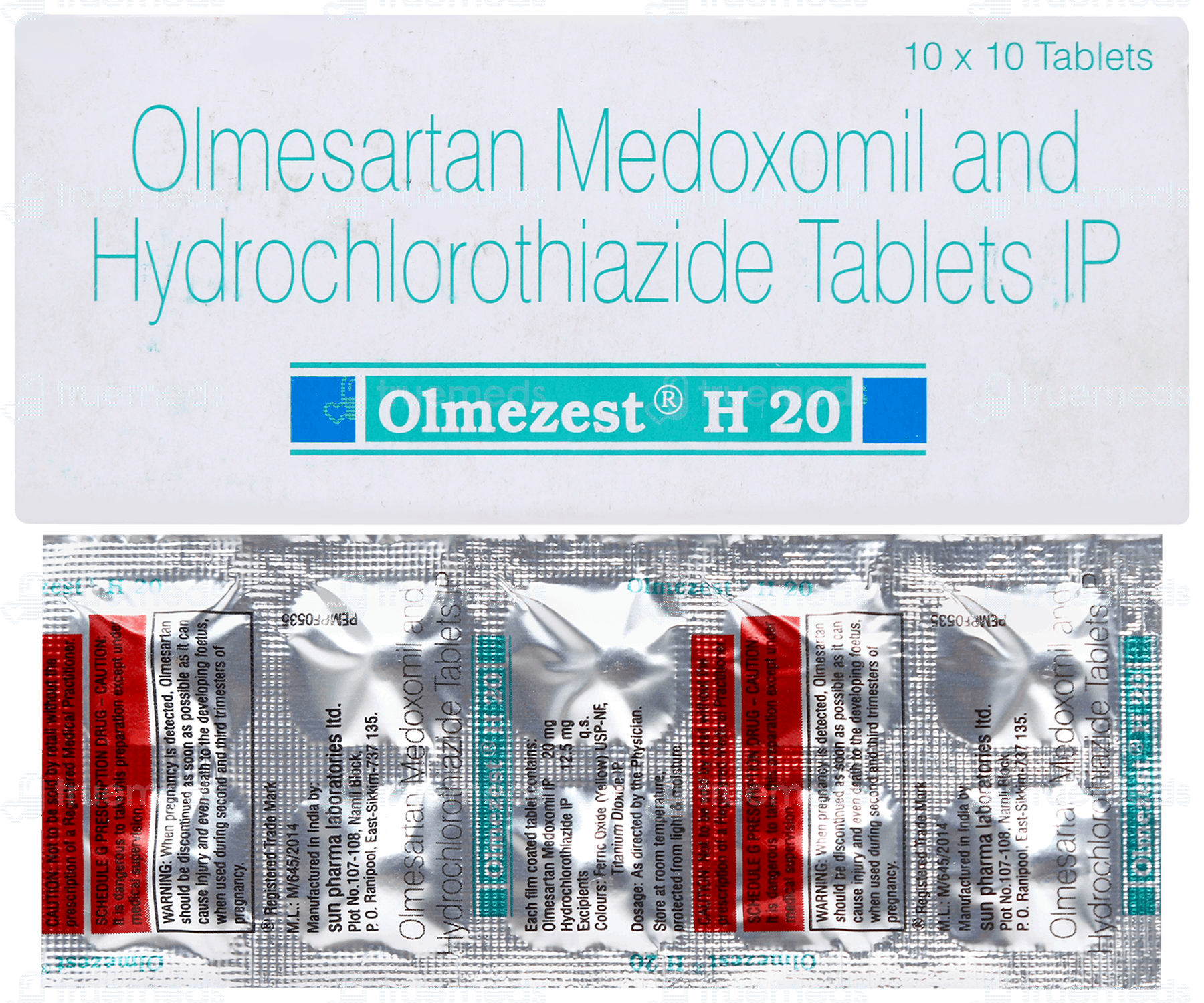 Olmezest H 20/12.5 MG | Order Olmezest H 20/12.5 MG Tablet Online at ...