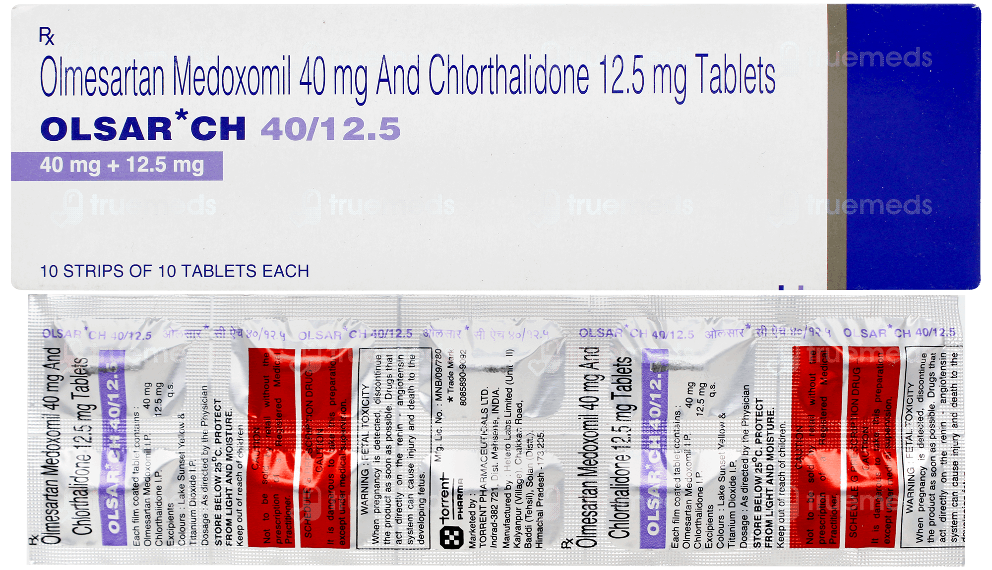 Olsar Ch 40/12.5 Tablet: Uses, Side Effects, Price & Substitutes