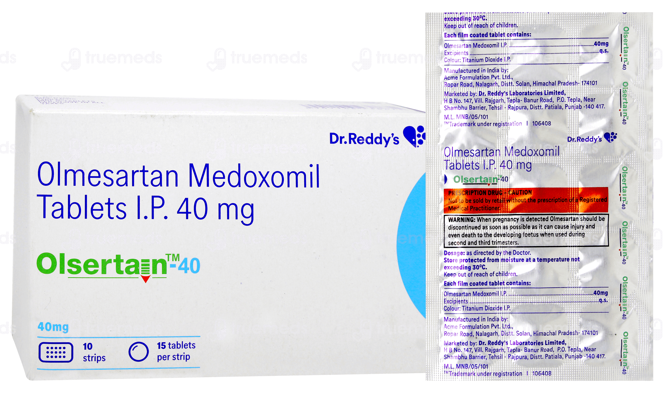 Olsertain 40 Tablet 15: Uses, Side Effects, Price & Substitutes