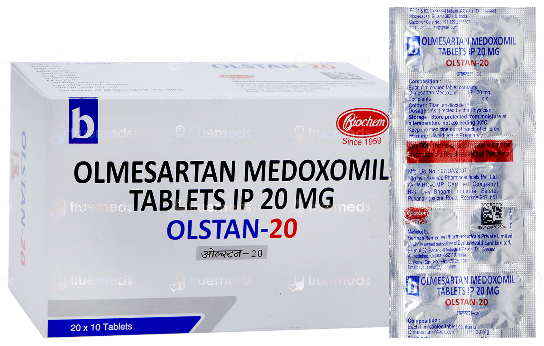 Olstan 20 Tablet 10: Uses, Side Effects, Price & Substitutes