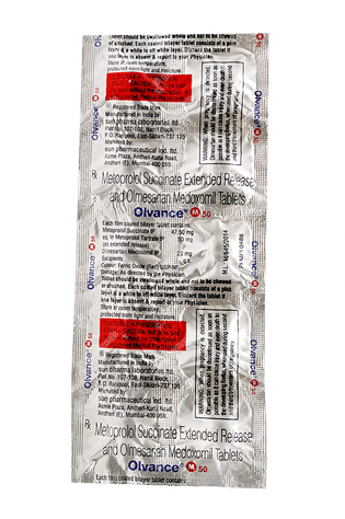 Olvance M 20/50 MG | Order Olvance M 20/50 MG Tablet Online at Truemeds