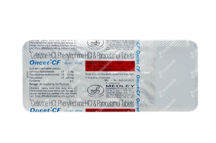 Oncet Cf 5/500/10 MG | Order Oncet Cf 5/500/10 MG Tablet Online at Truemeds