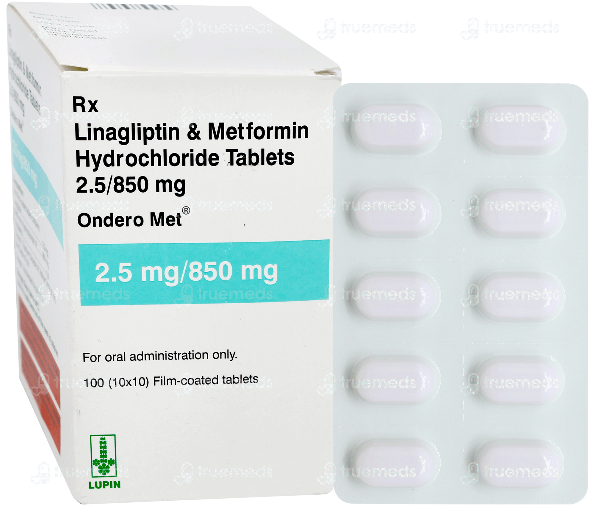 Ondero Met 2.5/850 MG Tablet | Order ONDERO MET 2.5/850 MG Tablet 10 ...
