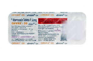 Orvas 20 Mg Tablet 10 - Uses, Side Effects, Dosage, Price | Truemeds