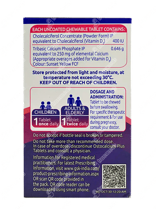 Ostocalcium Plus Tablet 30 - Uses, Side Effects, Dosage, Price | Truemeds