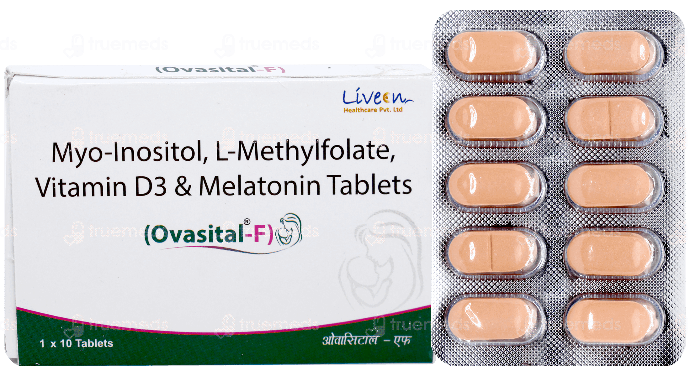 Ovasital F 1000 Mg1000iu500mcg15mg Tablet 10 - Uses, Side Effects ...