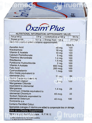Oxzim Plus Tablet 10 - Uses, Side Effects, Dosage, Price | Truemeds