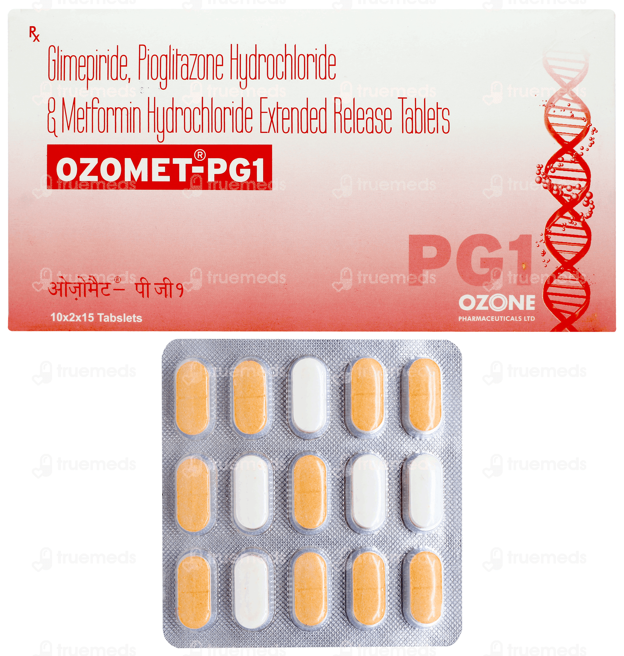 Ozomet Pg1 Tablet 15: Uses, Side Effects, Price & Substitutes