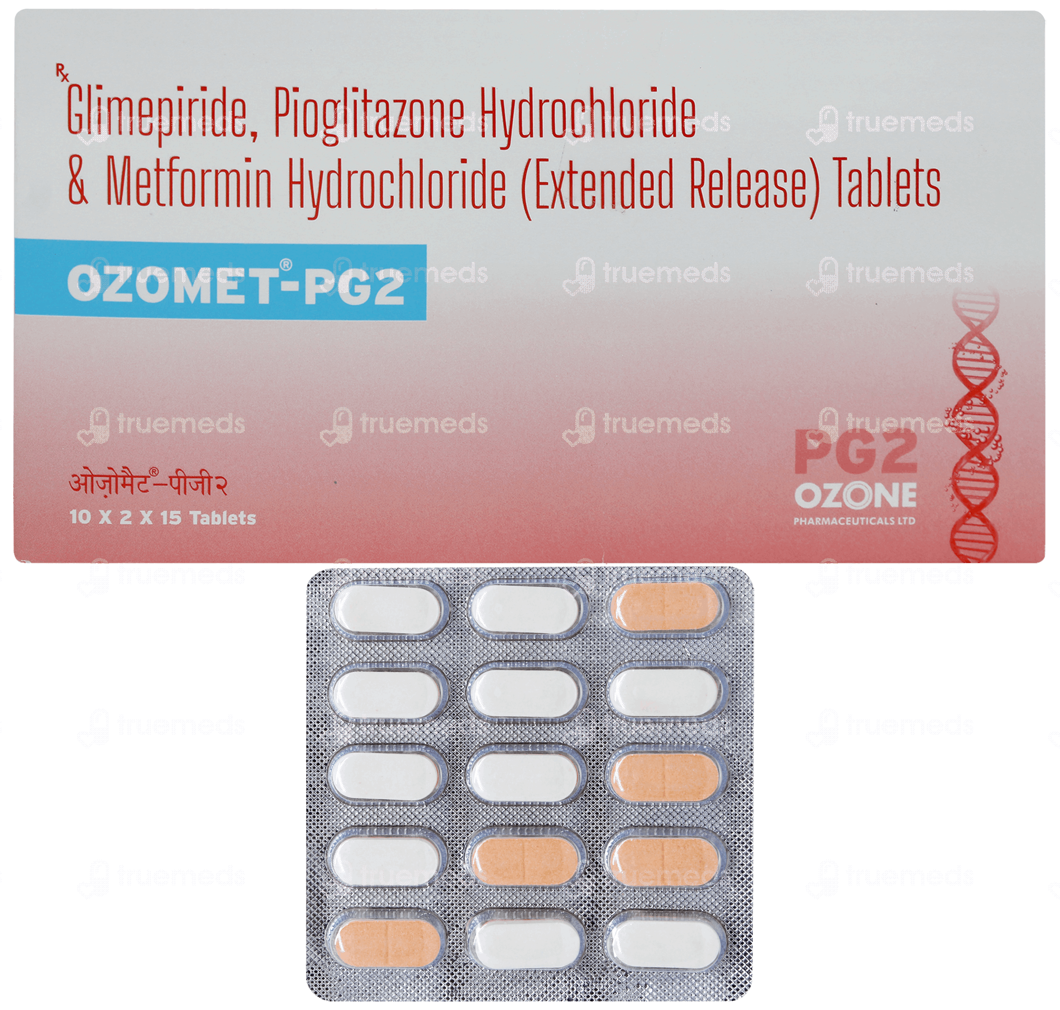 Ozomet Pg2 Tablet 15: Uses, Side Effects, Price & Substitutes
