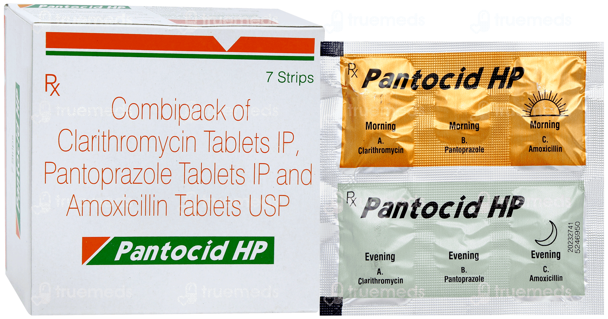 Pantocid Hp 750/40/500 MG Kit | Order Pantocid Hp 750/40/500 MG Tablet Kit Online at Truemeds