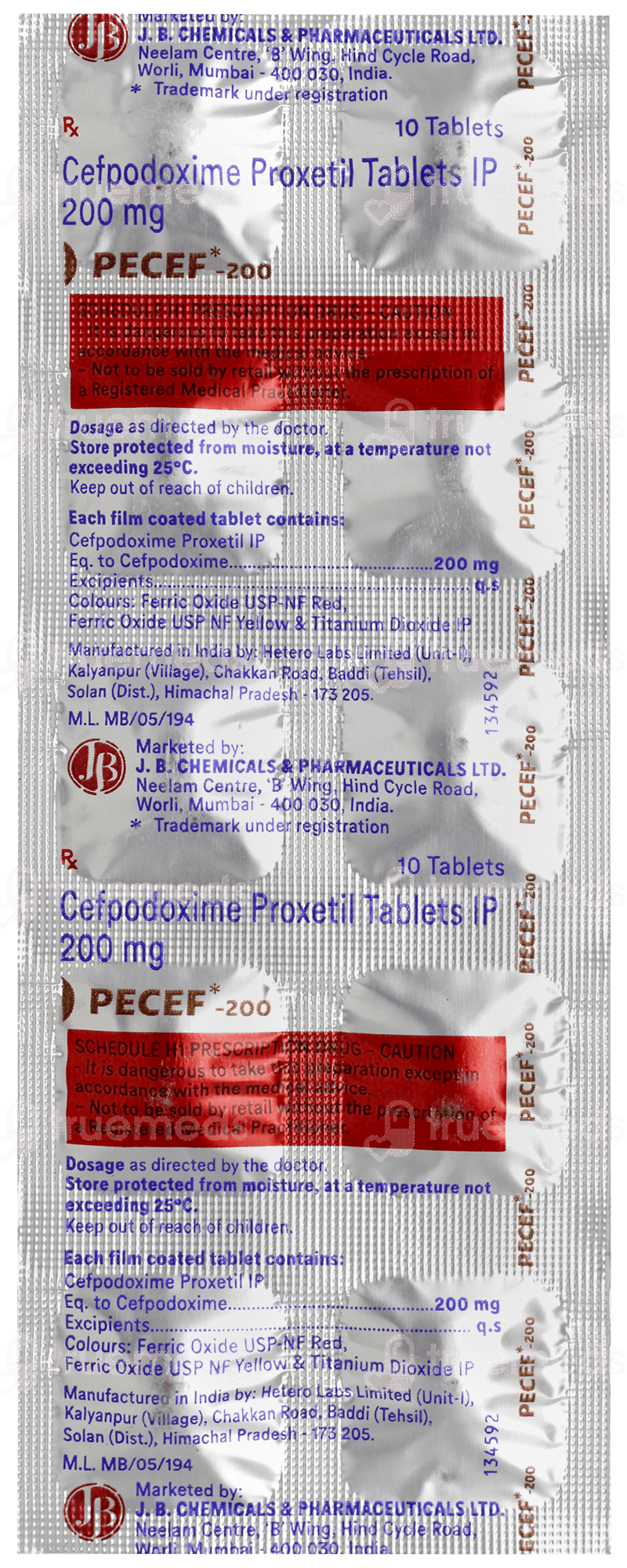 Pecef 200 Mg Tablet: Uses, Side Effects, Price & Substitutes