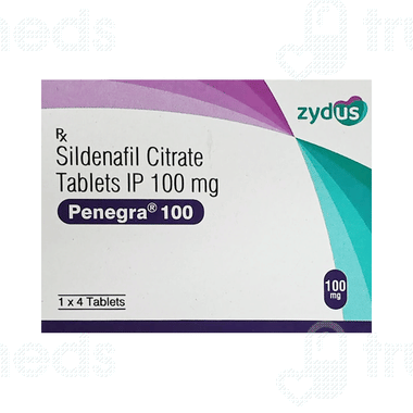 Penegra 100 Mg Tablet 4 - Uses, Side Effects, Dosage, Price | Truemeds