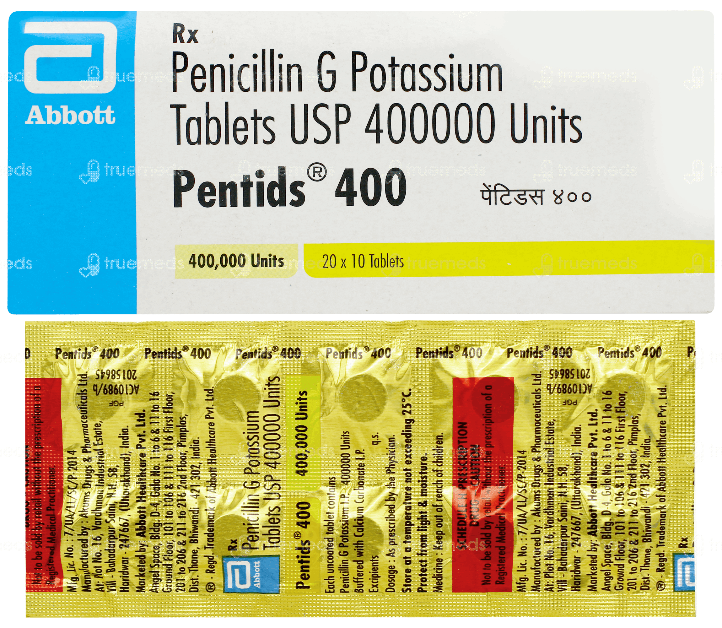 Pentids 400 Tablet: Uses, Side Effects, Price & Substitutes
