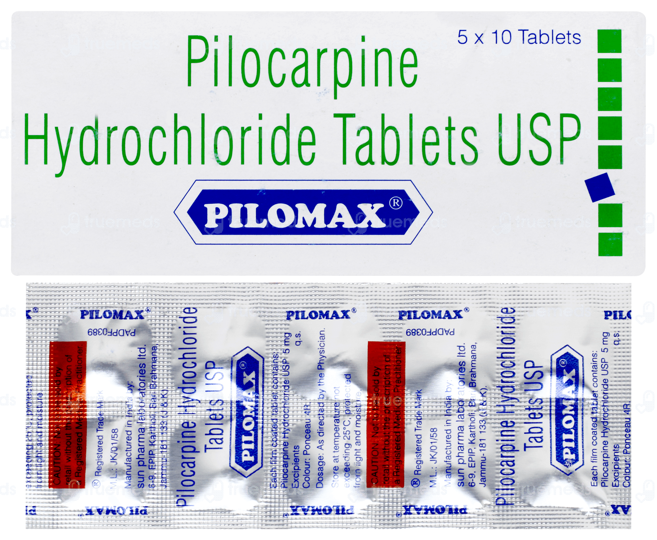 Pilomax 5 MG Tablet | Order PILOMAX 5 MG Tablet 10 Online at Truemeds