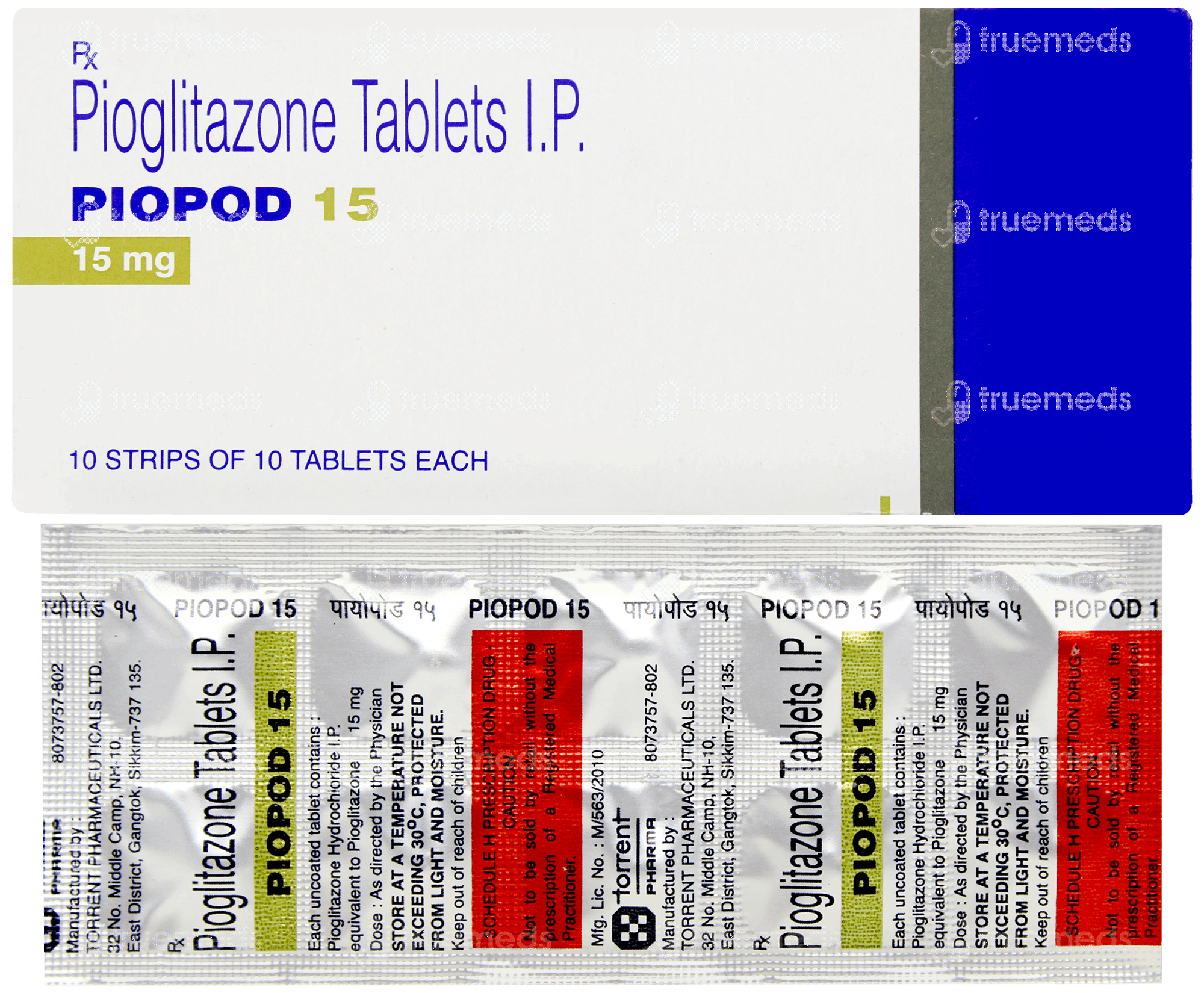 Piopod 15 Tablet: Uses, Side Effects, Price & Substitutes