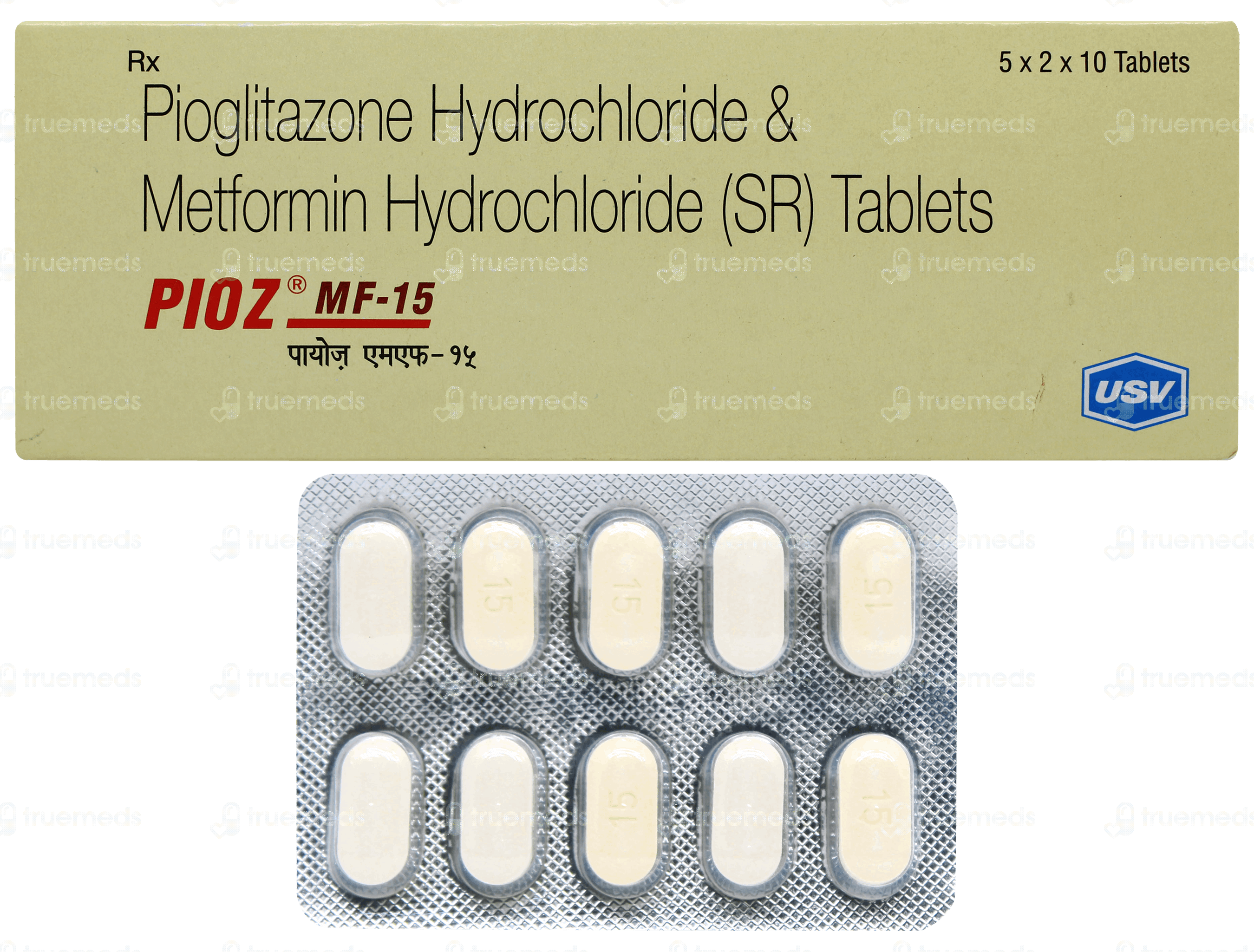 Pioz Mf 15 Tablet – High Blood Sugar Treatment