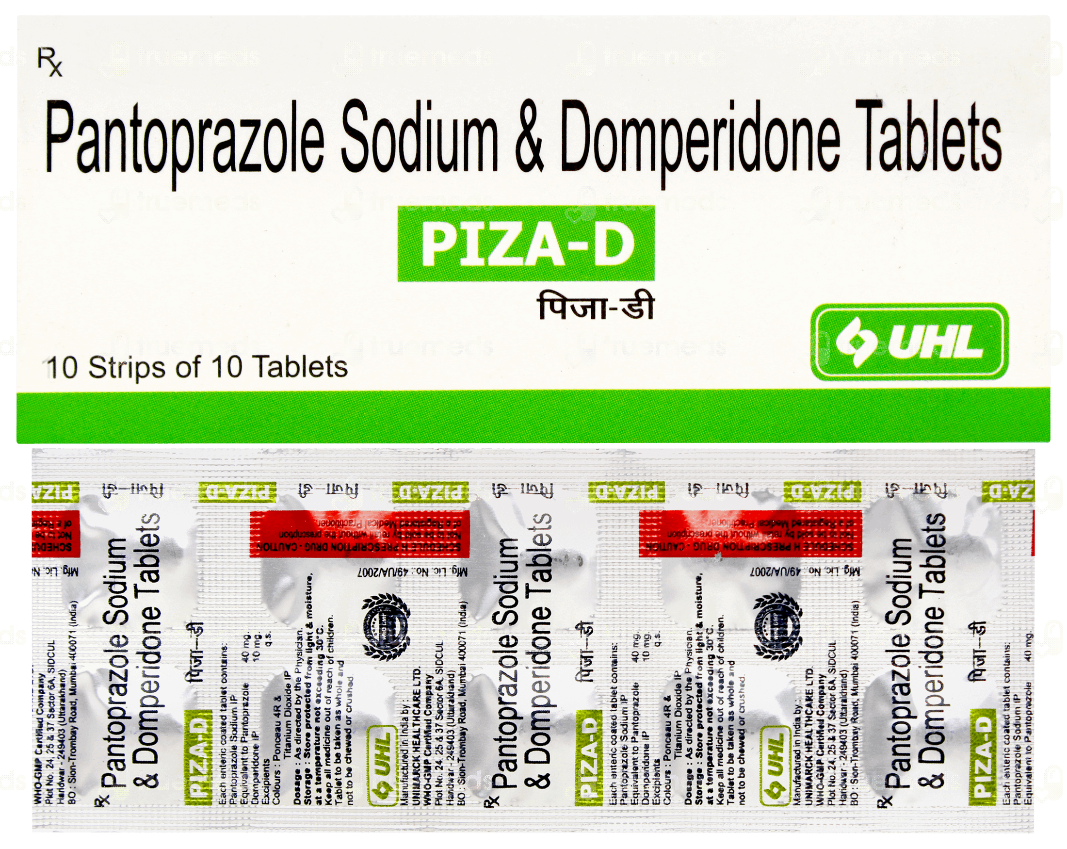Piza D 1040 Mg Tablet 10 - Uses, Side Effects, Dosage, Price | Truemeds