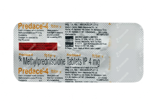 Predace 4 Mg Tablet 10 - Uses, Side Effects, Dosage, Price | Truemeds