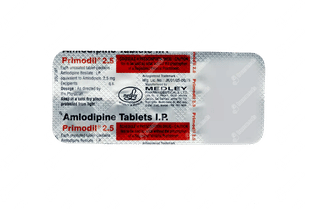 Primodil 2.5 MG | Order Primodil 2.5 MG Tablet Online at Truemeds