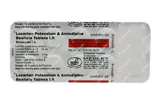 Primodil L 50/5 MG | Order Primodil L 50/5 MG Tablet Online at Truemeds