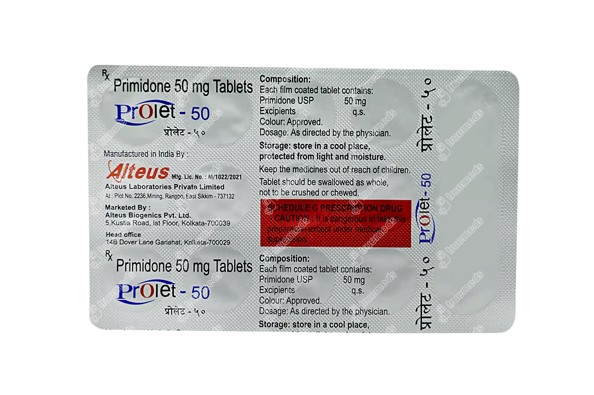 Prolet 50 MG | Order PROLET 50 MG Tablet 10 Online at Truemeds