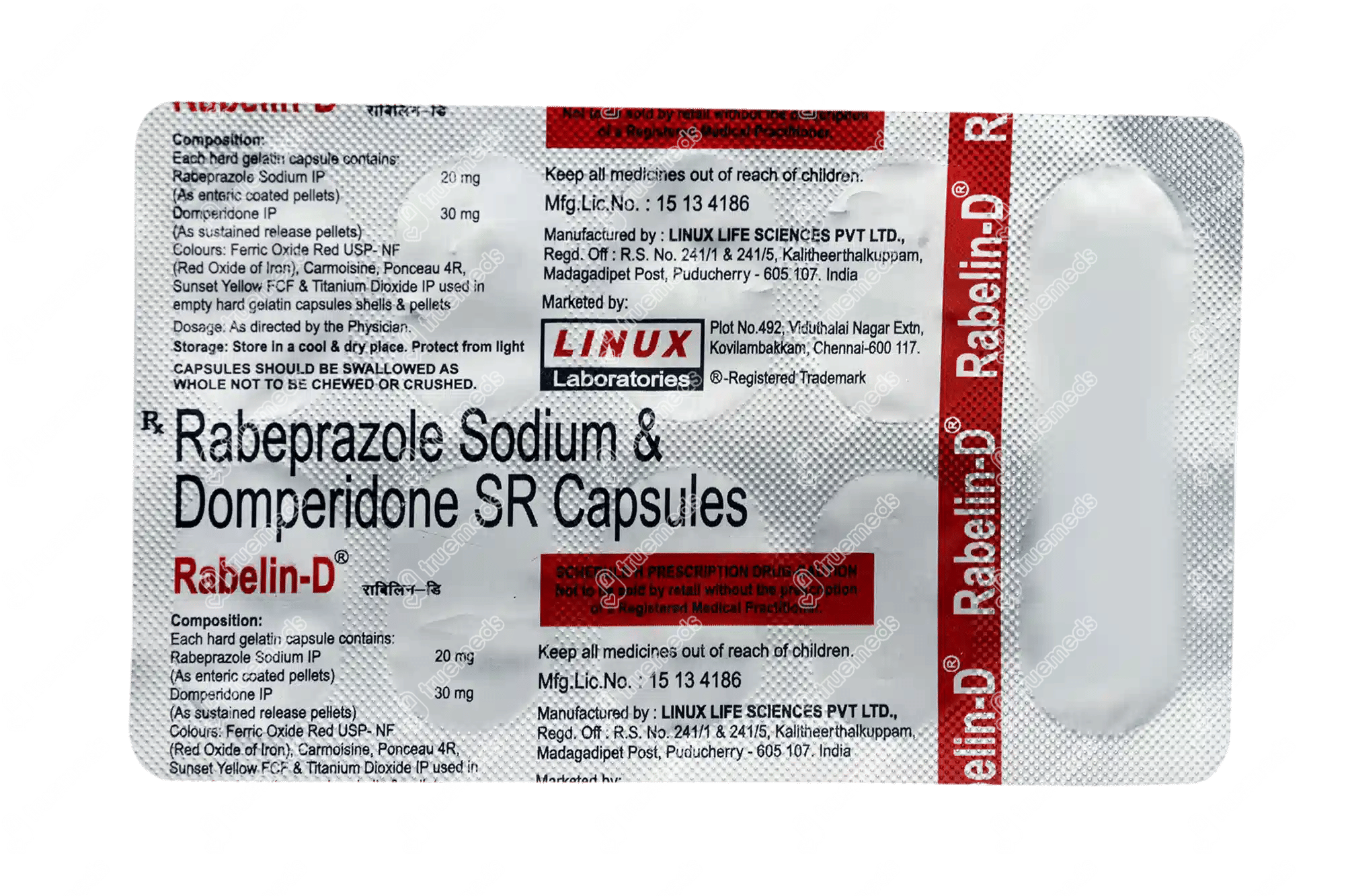 Rabelin D 30/20 MG | Order Rabelin D 30/20 MG Capsule Online at Truemeds