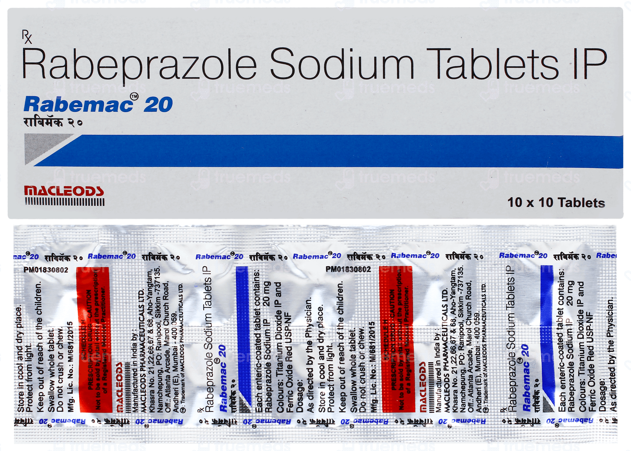 Rabemac 20 MG | Order Rabemac 20 MG Tablet Online at Truemeds