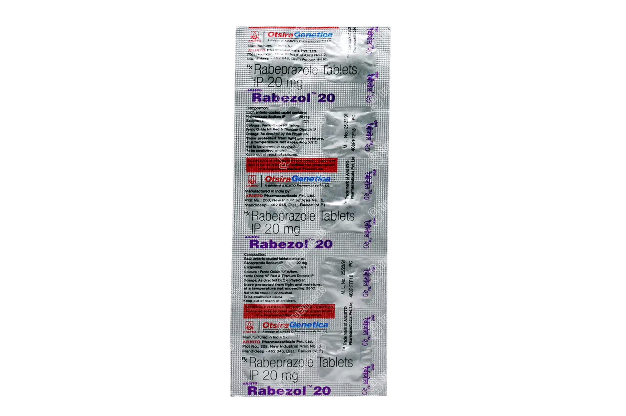 Rabezol 20 Tablet 10: Uses, Side Effects, Price & Substitutes
