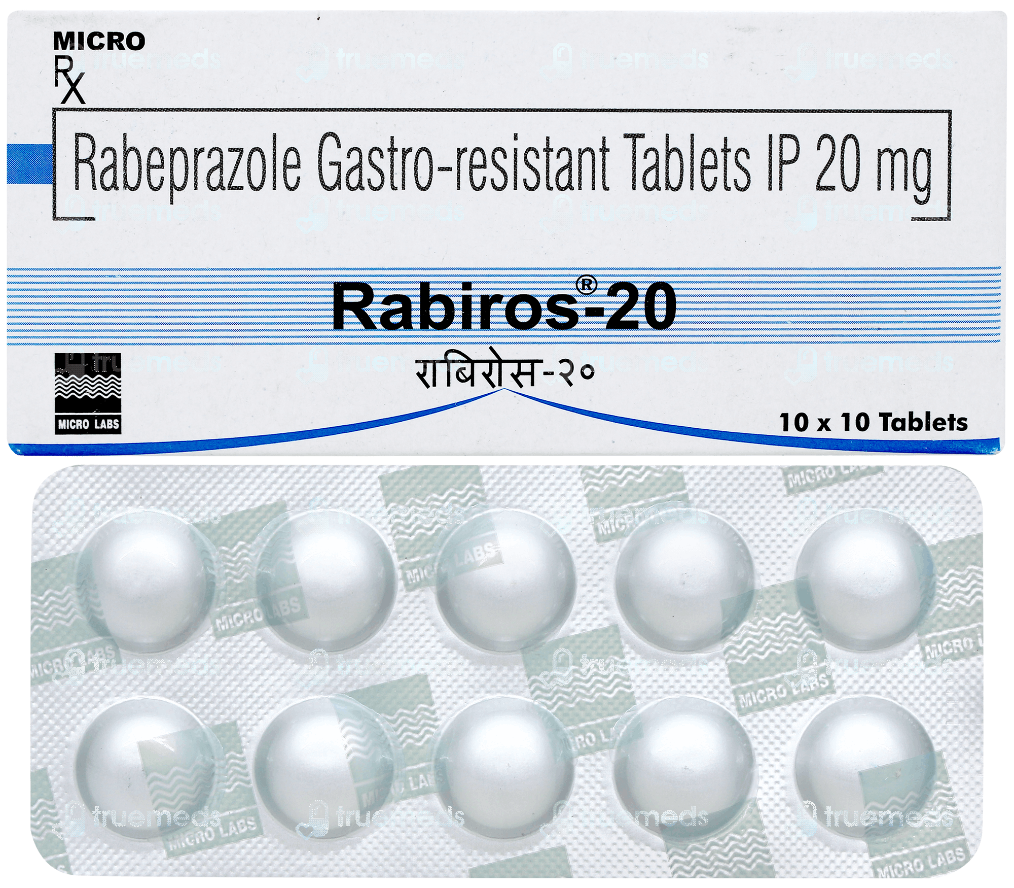 Rabiros 20 Tablet 10: Uses, Side Effects, Price & Substitutes