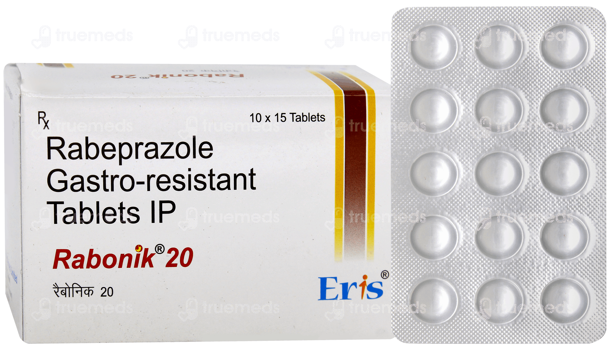 Rabonik 20 Mg Tablet 15 - Uses, Side Effects, Dosage, Price | Truemeds