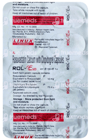 Rdlc 1075 Mg Capsule 10 - Uses, Side Effects, Dosage, Price | Truemeds