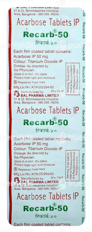 Recarb 50 MG | Order Recarb 50 MG Tablet Online at Truemeds