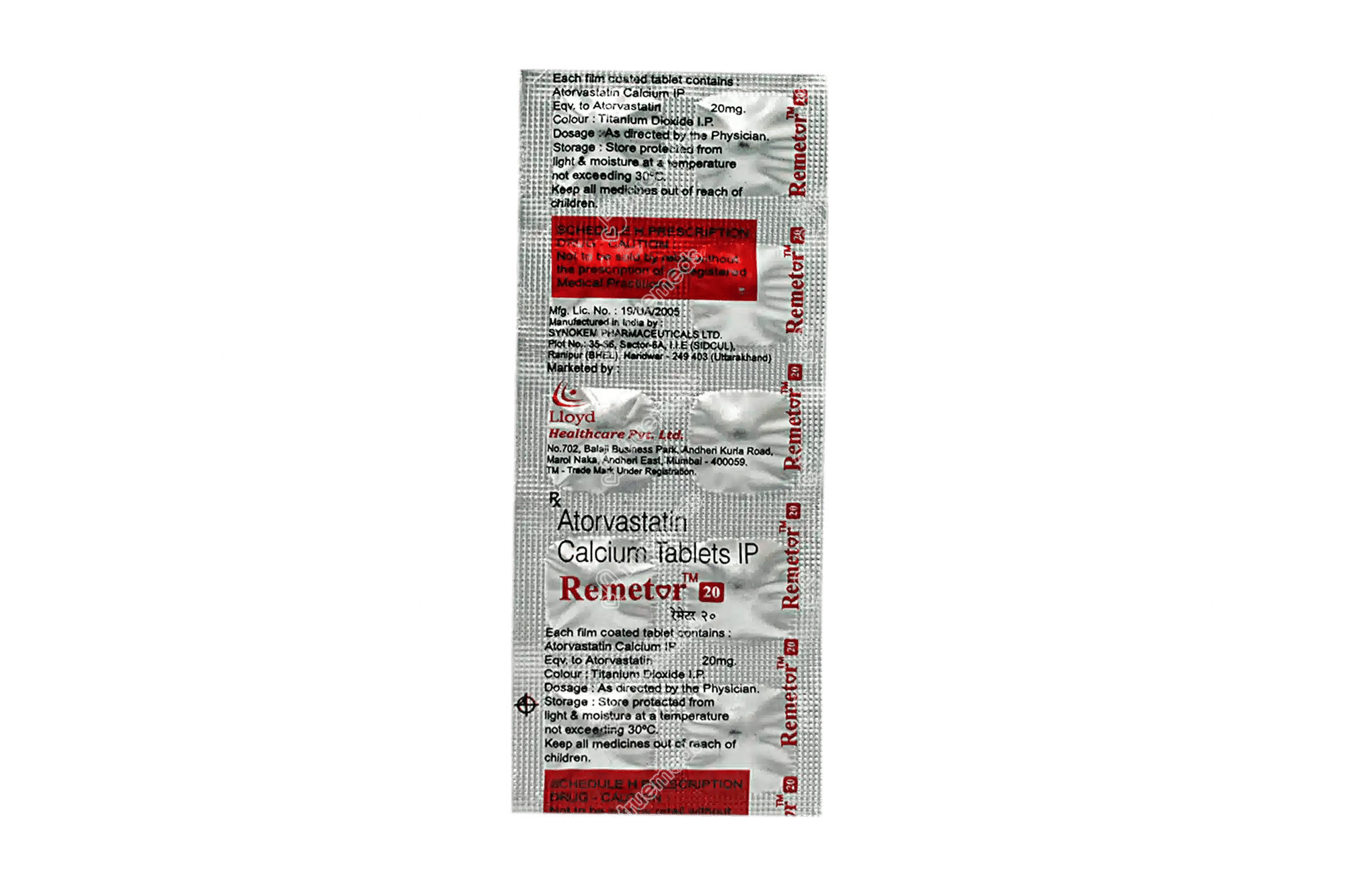 Remetor 20 Tablet: Uses, Side Effects, Price & Substitutes