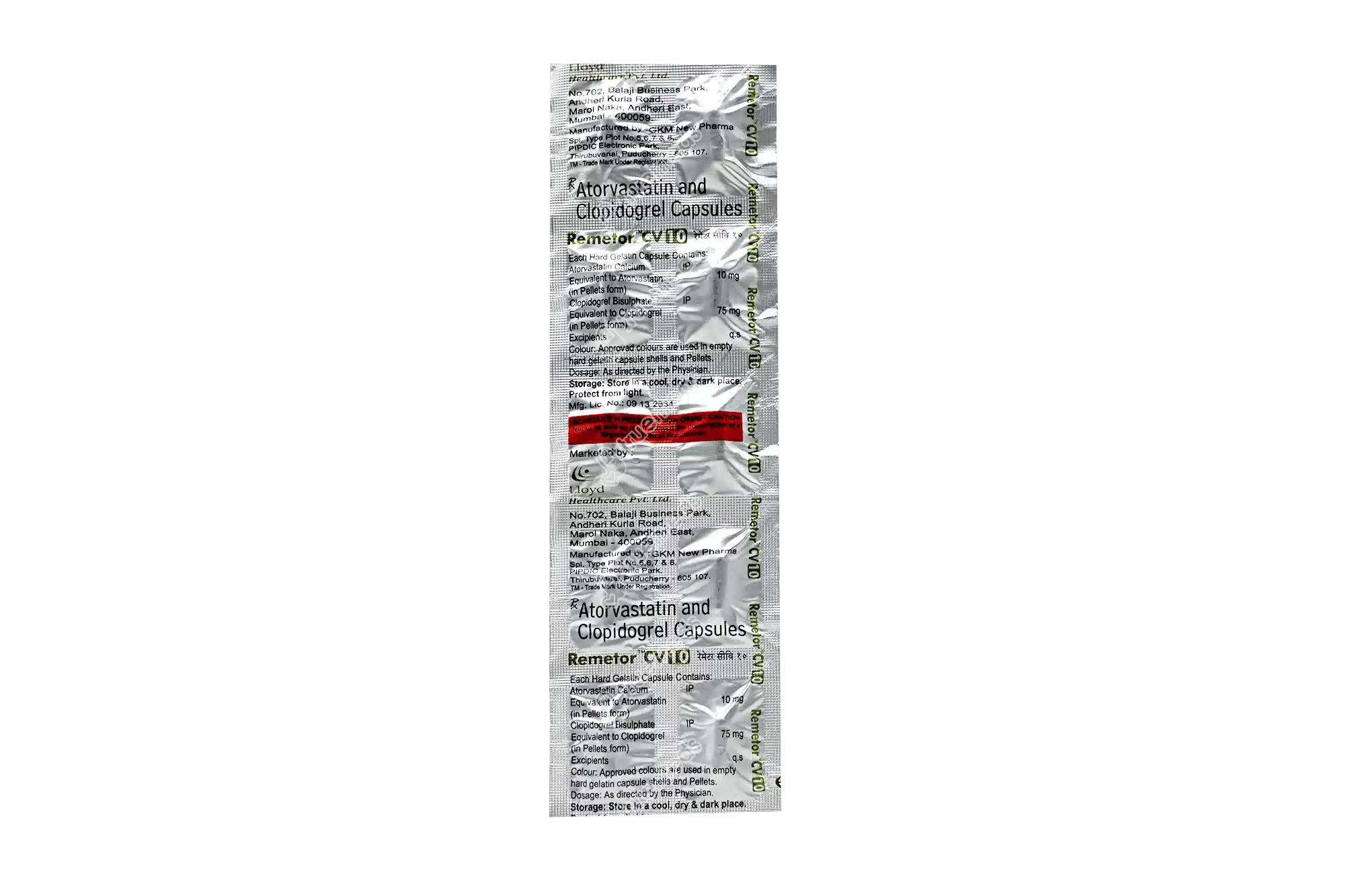 Remetor Cv 10/75 MG | Order Remetor Cv 10/75 MG Capsule Online at Truemeds