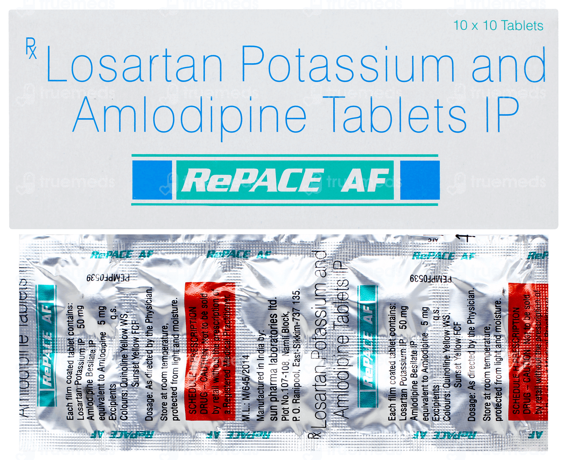 Repace Af 50/5 MG | Order Repace Af 50/5 MG Tablet Online at Truemeds