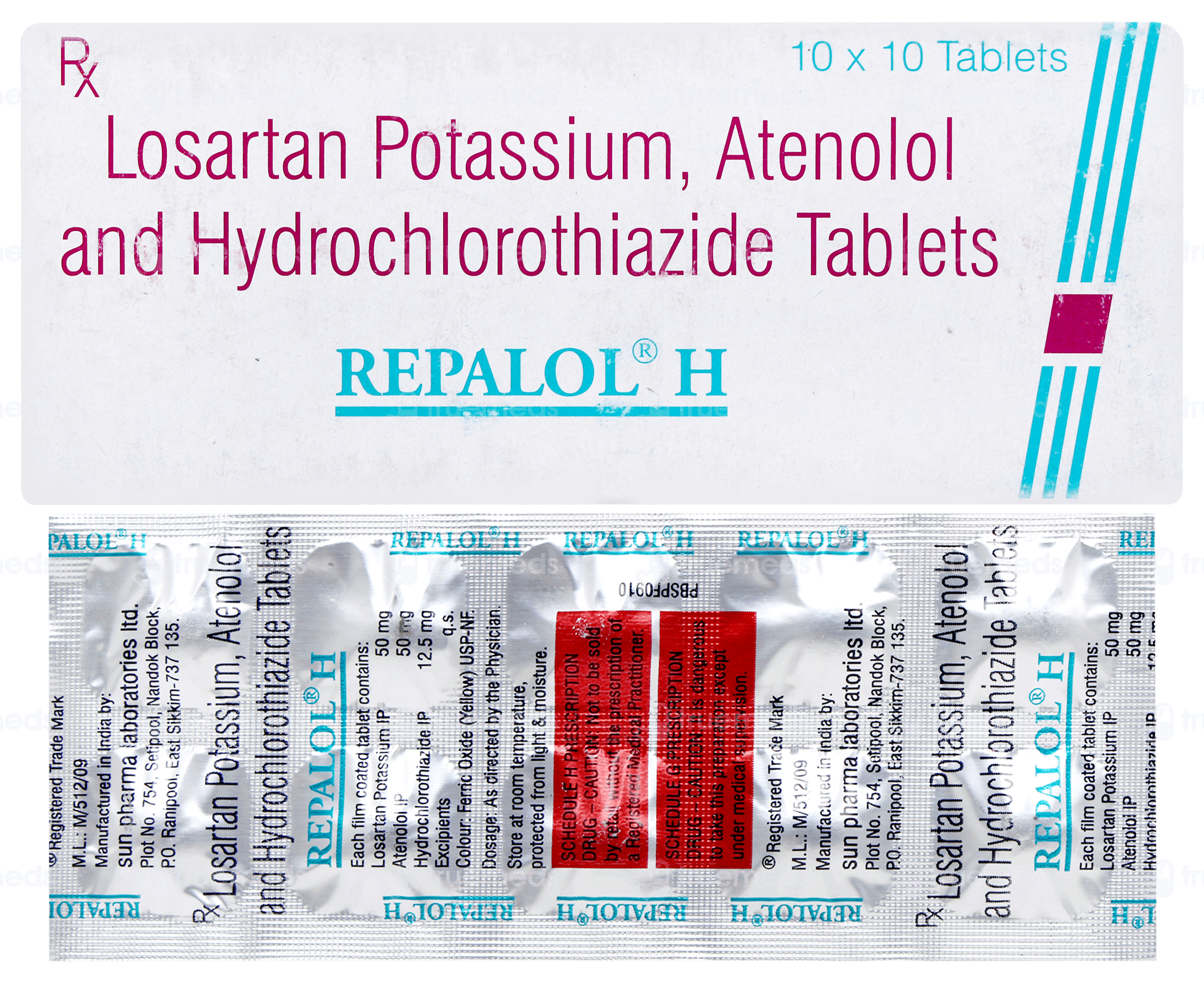 Repalol H 50/50/12.5 MG | Order Repalol H 50/50/12.5 MG Tablet Online ...