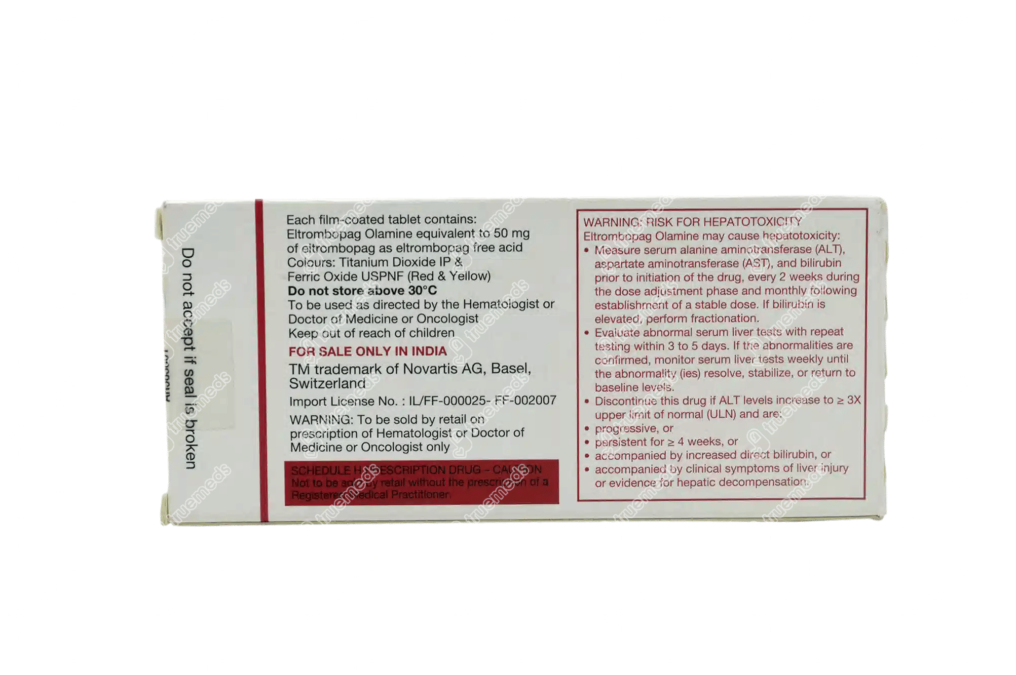 Revolade 50 Mg Tablet 14 - Uses, Side Effects, Dosage, Price | Truemeds