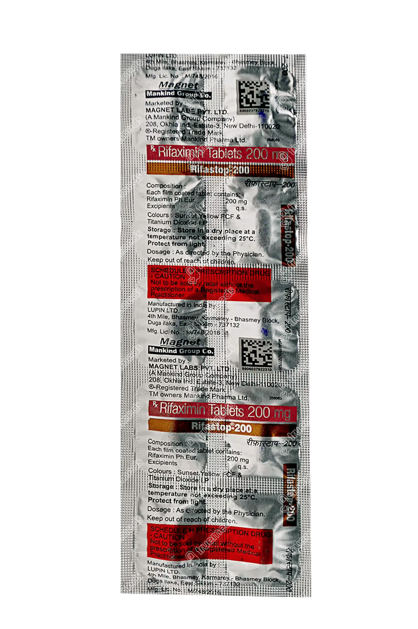 Rifastop 200 Mg Tablet 10 - Uses, Side Effects, Dosage, Price | Truemeds